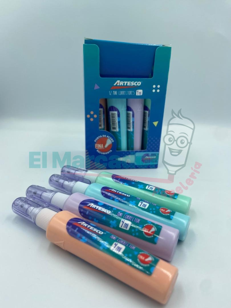 CORRECTOR MINI 4ML - ARTESCO - Papelería El Marcador