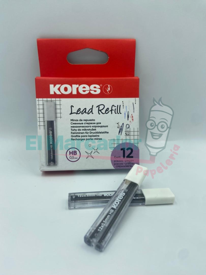 MINAS 0.5MM HB KORES - Papelería El Marcador