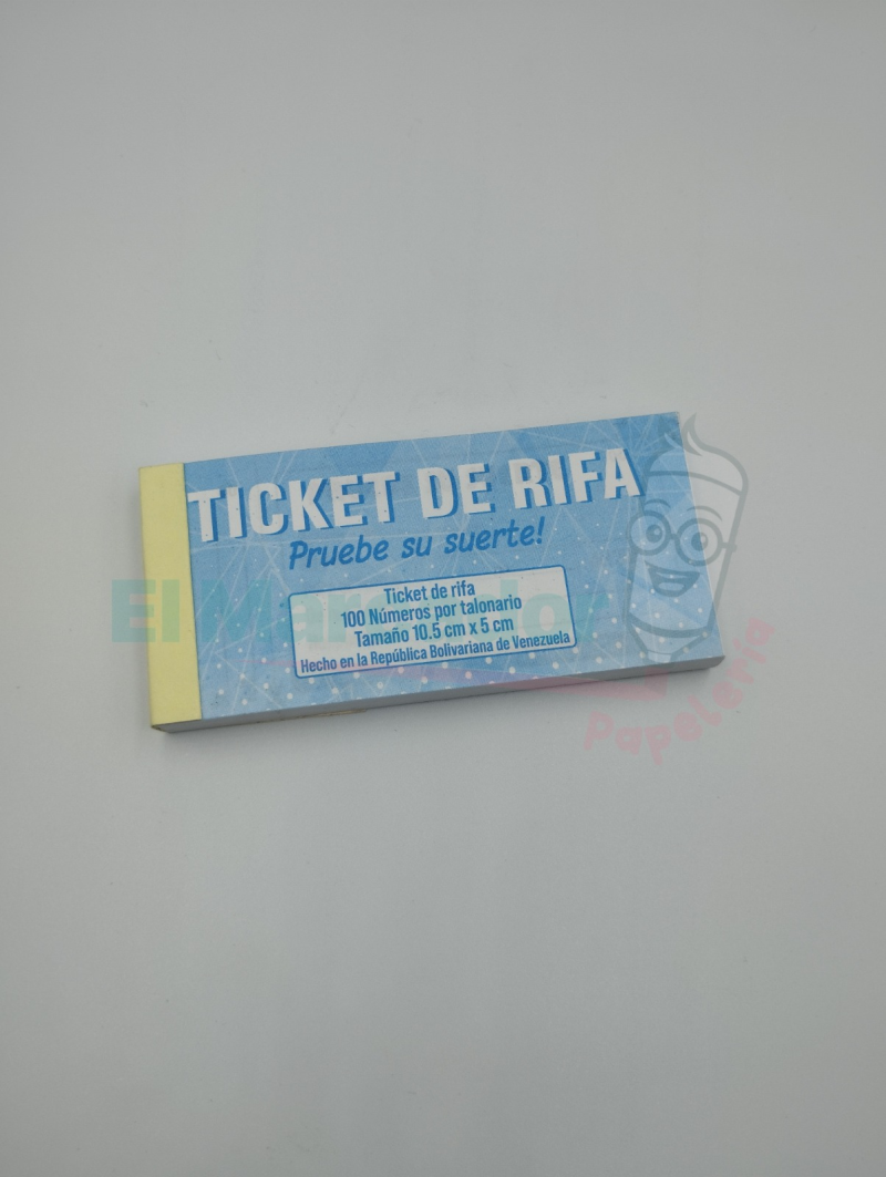 BLOCK TALONARIO RIFA -ALPHA - Papelería El Marcador